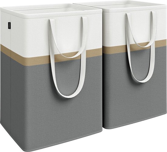 Wasmand 2er Set - Wasmand - Wasmand - 110L Capaciteit - 45cm x 40cm x ...