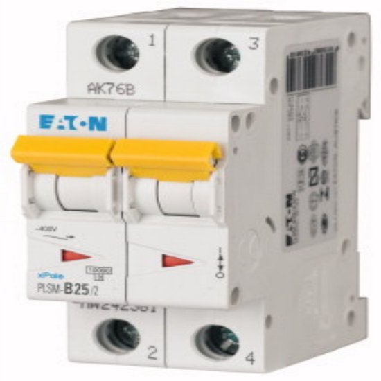 Eaton Installatieautomaat PLSM-C25/2-MW , C 25A , 2 Polig , 10 kA | bol