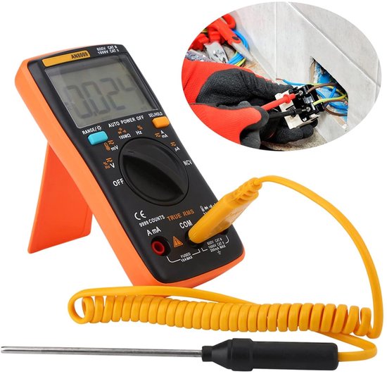 Multimeter for Car Ranging Digital Multimeter with Test Sensor AC/DC ...