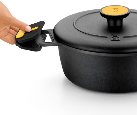 BRA Origen | 24 cm hoge pan, gegoten aluminium, antiaanbaklaag, PFOA-vrij, volledige... | bol