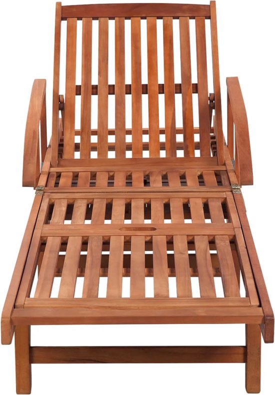 vidaXL Ligbedden met Tafel Massief Acaciahout Ligstoel - Acacia Hout ...