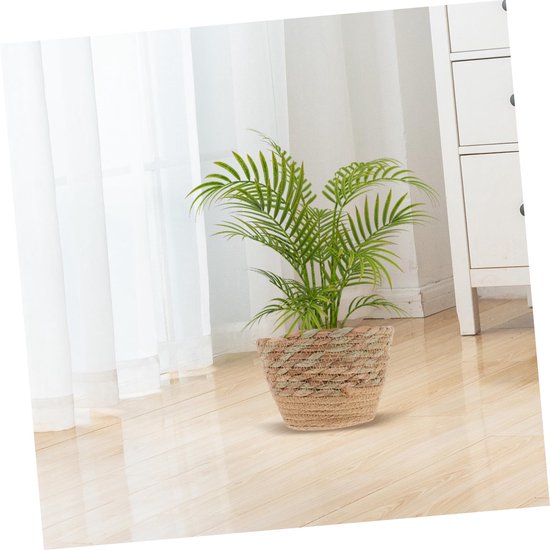 Happyyami Geweven bloempot mand planter boom pot decor opbergmanden plantenmanden voor... | bol