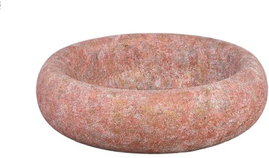PTMD Schaal Aly - 46x46x13 cm - Cement - Rood | bol