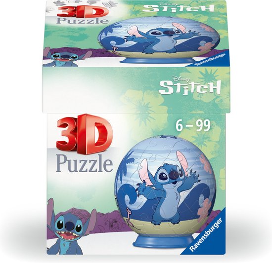 Disney Stitch Puzzle Ball - Ravensburger 3D Puzzel - 72 Stukjes | bol