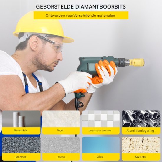 Tegels - Diamantboren Set - 6 stuks - Incl. 20/35/40/50/68mm Diamant ...