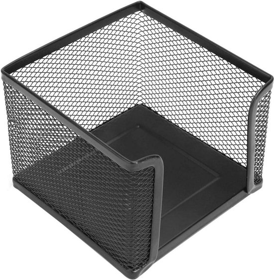 Mesh Cube Note Box Memo Holder for Office Desk Organization . | bol