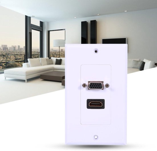 Multimedia Wandplaten Socket Panel - Distributie Organisatie HDMI VGA ...