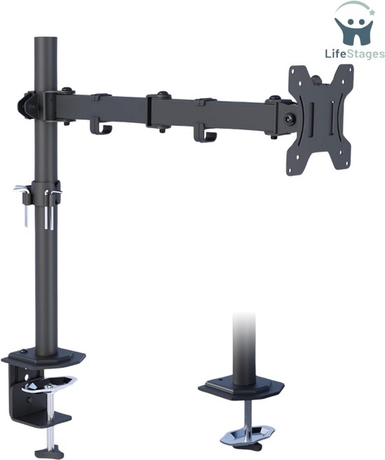 LifeStages - Monitor Arm 1 Scherm - Monitorhouder Voor 13-32 Inch - LCD ...