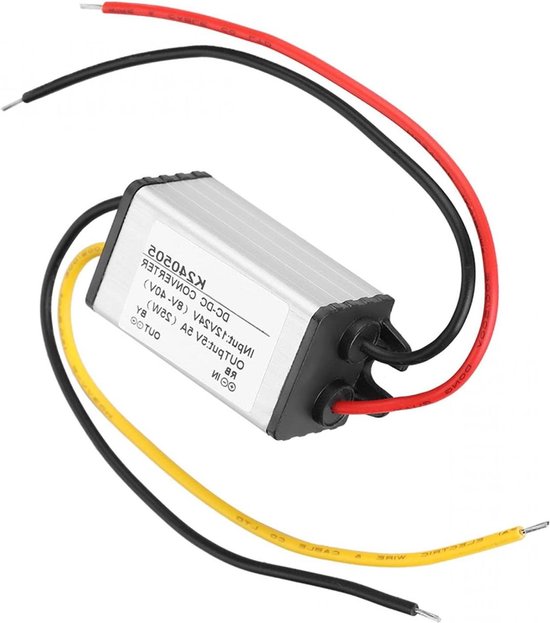 Step-Down voedingsmodule DC-DC 12V/24V naar 5V 5A - universele ...
