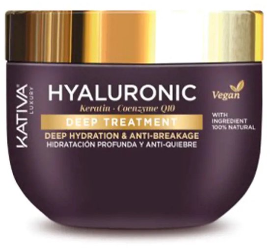 Hydrating Mask Kativa Hyaluronic Acid Anti-Breakage (300 ml) | bol