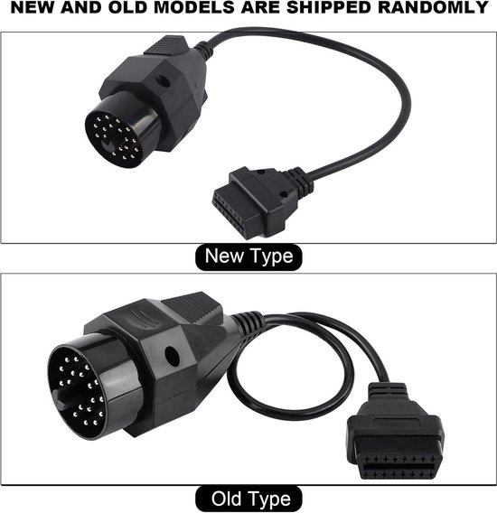 OBD1 20-pins naar OBD2 16 Pin adapterstekker - diagnosekabel E36 E38 ...