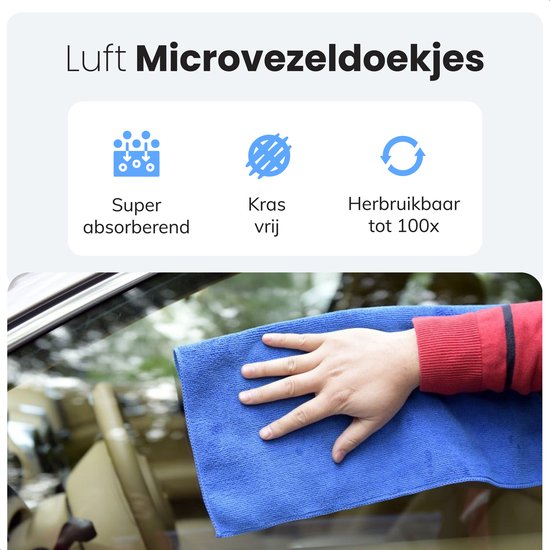 Microvezel doekjes XL - 14 stuks - 40x40cm - Geschikt voor raam ...