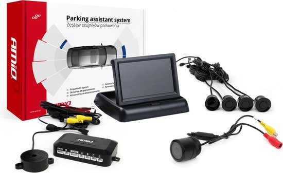 AMiO Volledig Parkeersensor Parkeerhulpsysteem LED met 4 Sensoren ...