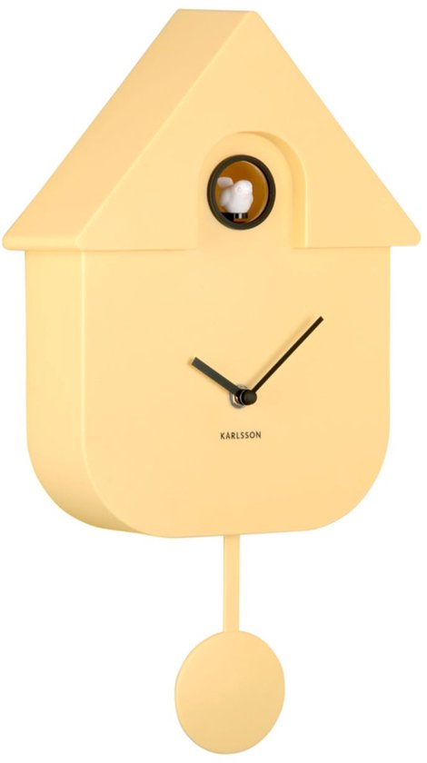 Karlsson - Wall Clock Modern Cuckoo - Geel | bol