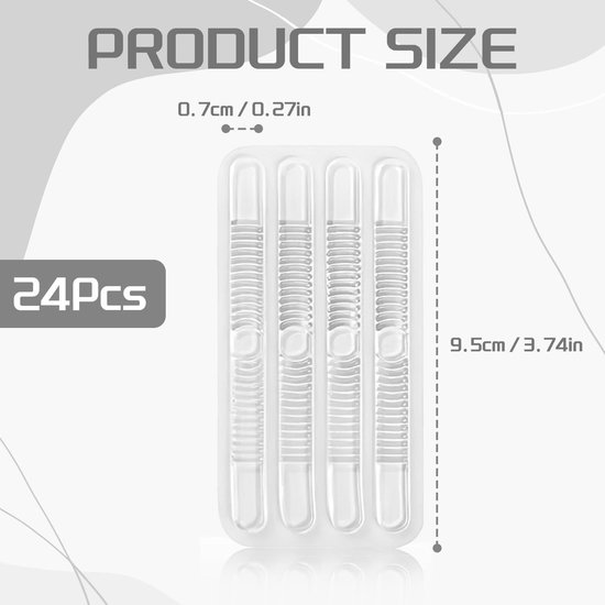 24 stuks Siliconen Hiel Grips Antislip Strappy Strips Hak Grips Onzichtbare Slingback... | bol