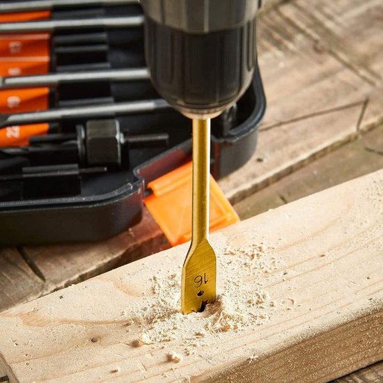 13 mm high-speed koolstofstaal platte boor voor houtbewerking - zacht ...