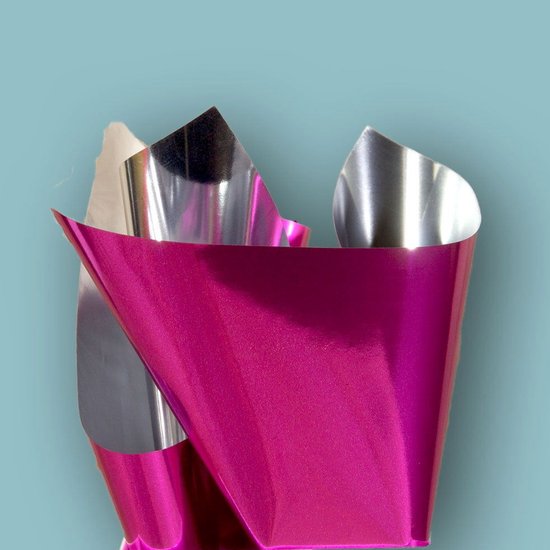 Hoogglans Inpakfolie Fuchsia – Luxe Plastic Inpakfolie | 69 cm / 50 m | bol