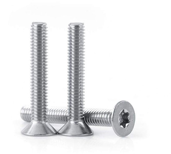 Stainless Steel Flat Head Star Screws M4 x 8mm 10mm 12mm 16mm 20mm 25mm ...