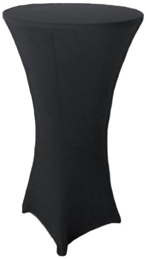 Sunnydays nette afdekhoes voor een statafel - zwart - spandex elastiek - Dia 80 cm x H... | bol