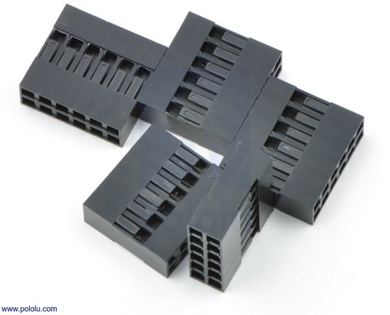 Dupont (2.54mm) Crimp Connector Housing: 2x6-Pin 5-Pack Pololu-1914 | bol