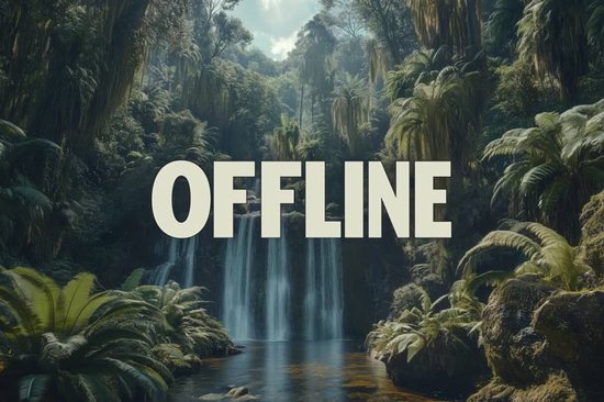 Offline Poster | Watervallen Poster | Tekst Poster | Natuur Poster ...