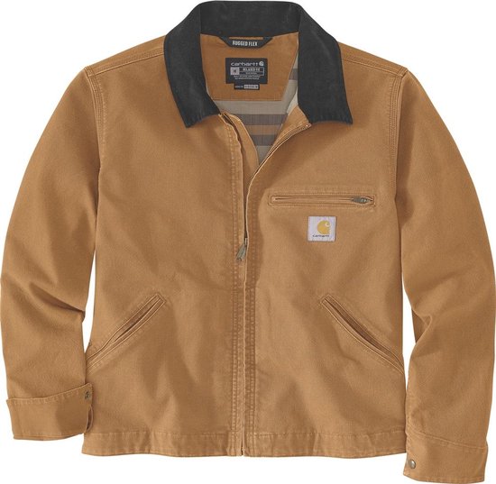 Carhartt Relaxed Fit Duck Detroit Jacket 106234 Carhartt® Brown-S | bol