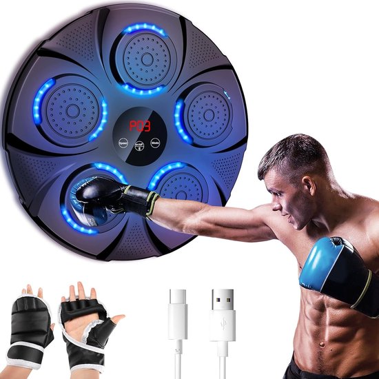 Boksmachine - Boxing Machine - Met Bluetooth - Muurbevestiging ...
