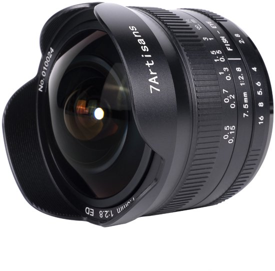 7artisans - Cameralens - 7.5mm F2.8 MKII APS-C voor Canon R-vatting ...