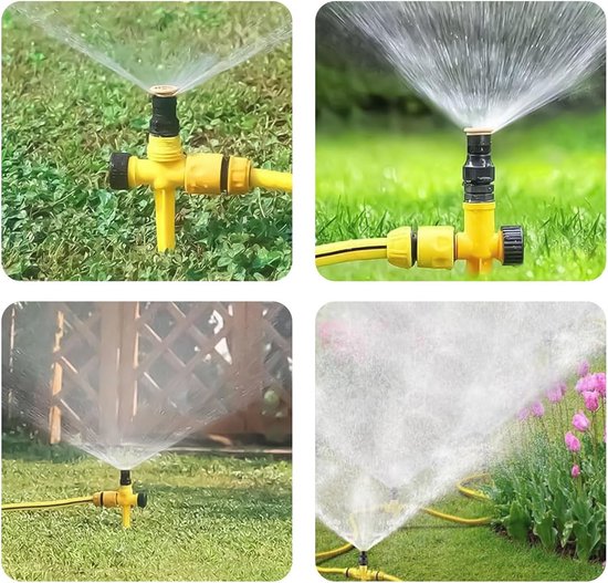 360° Draaibare Tuinsproeier Set - Automatische Irrigatie voor Gazons en ...
