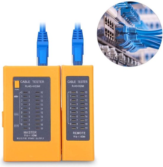 Netwerkkabel tester kit - draagbare HDMI tester voor RJ45 kabels ...