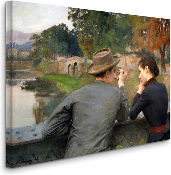 Emile Friant - The Lovers (1889) De Geliefden (1889) - 2:3 | bol