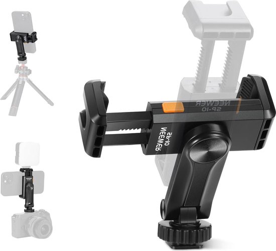 Telefoon Statief Mount Houder 1/4" Draad Koude Schoen 2.36"-3.54"/6-9cm ...