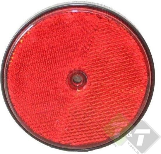 Reflector Rood, rond 85mm, E3 gekeurd | bol
