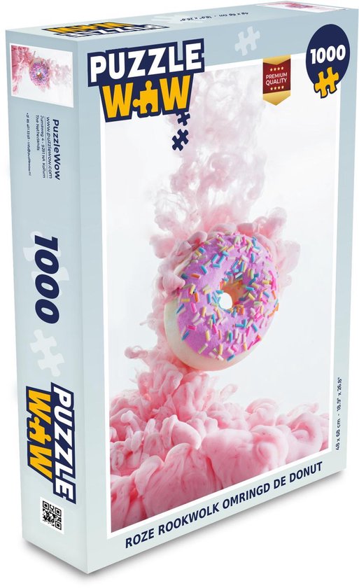 Puzzle Abstract Smoke 1000 pièces - Un nuage de fumée rose entoure le ...