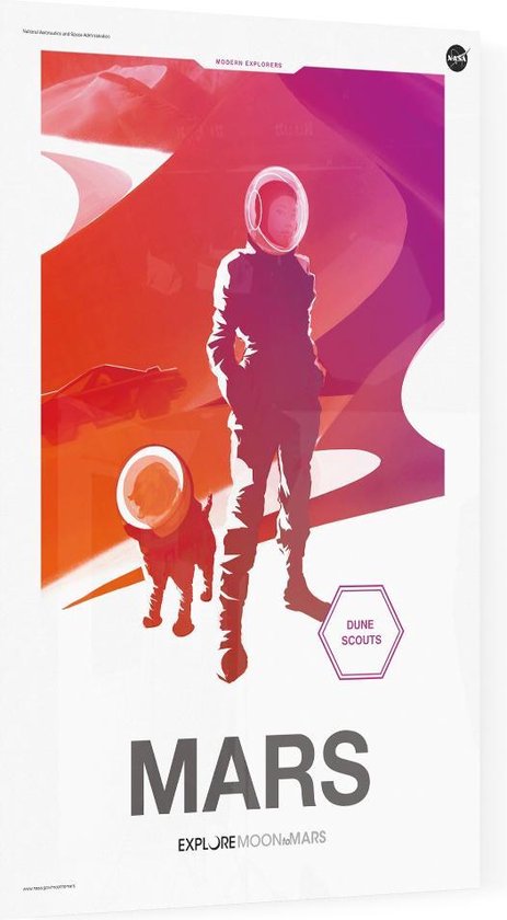 Modern Explorers Mars Dune Scouts, NASA Science - Foto op Plexiglas ...