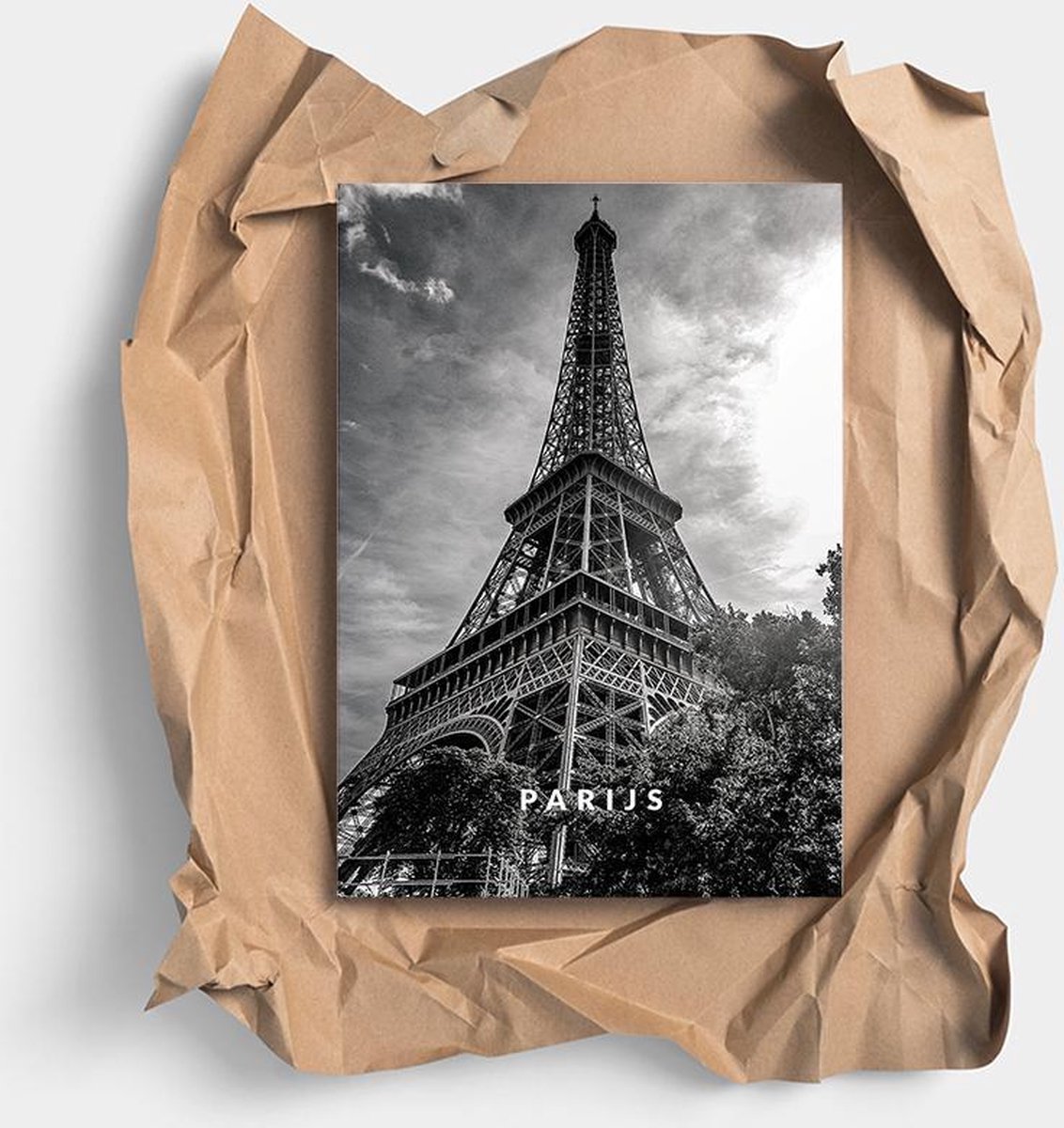 MINUSTO Poster - Parijs - 59.4 X 42 Cm - Wit | bol.com