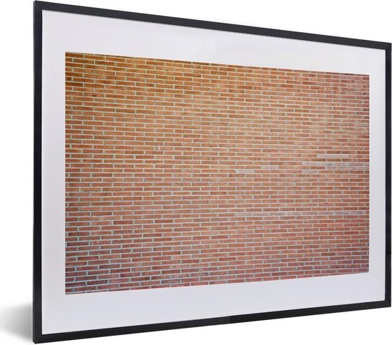 Fotolijst incl. Poster - Baksteen - Bruin - Muur - 40x30 cm ...