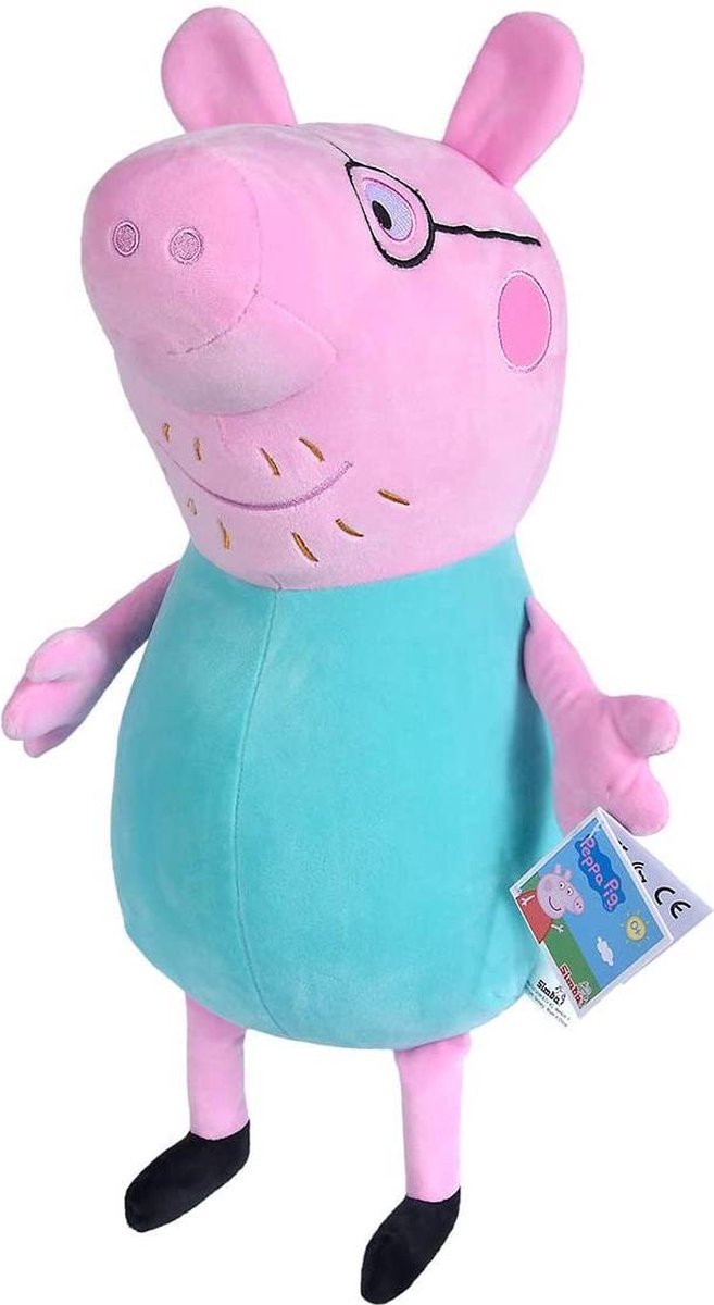 Peppa Pig Papa Junior 37 Cm - Knuffel | bol