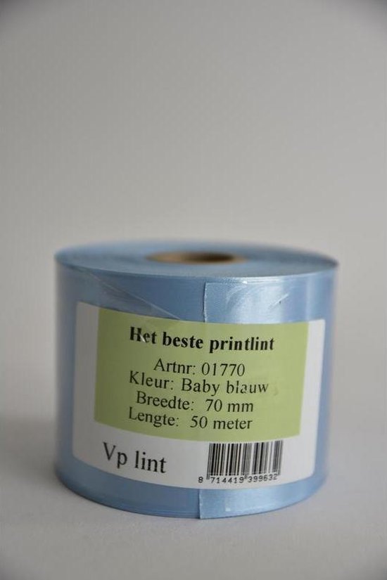 Geboorte - Vp Lint Baby Blauw 70 Mm X 50 Mtr | bol