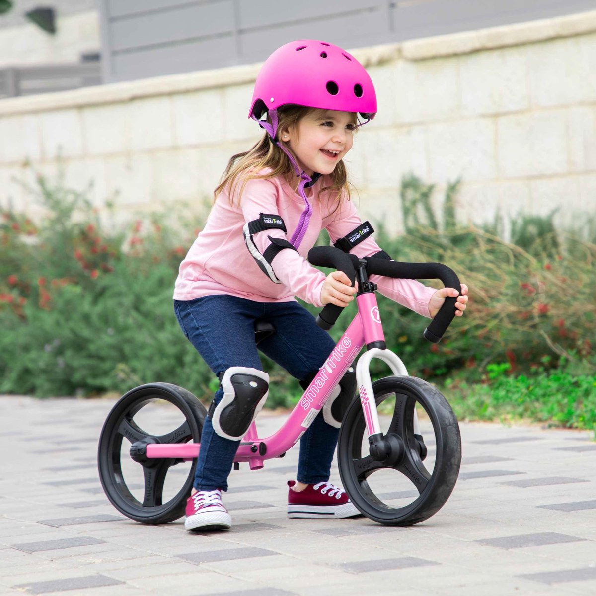 SmarTrike Loopfiets meisje 2 jaar - Opvouwbaar loopfietsje Roze - 3 ...