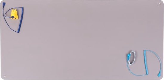 Premium ESD Rubber Table Mat incl. 4x 10mm Push Buttons 1200mm x 610mm ...