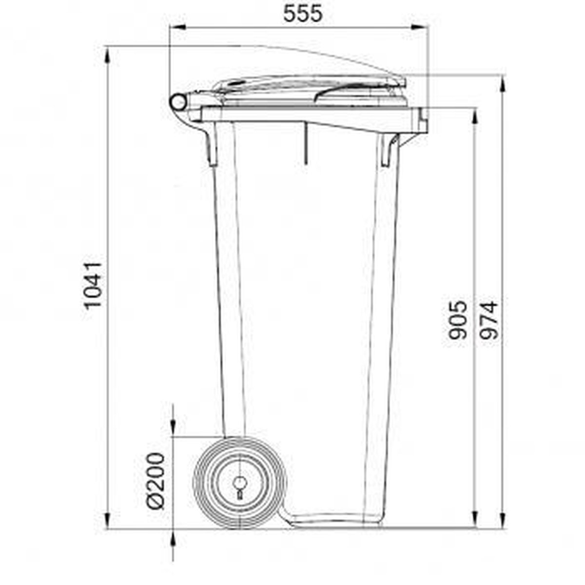 Kunststof Kliko Afval Rolcontainer Mini container - 120 liter - Rood ...