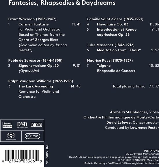 Arabella Steinbacher, Lawrence Foster - Fantasies, Rhapsodies and ...