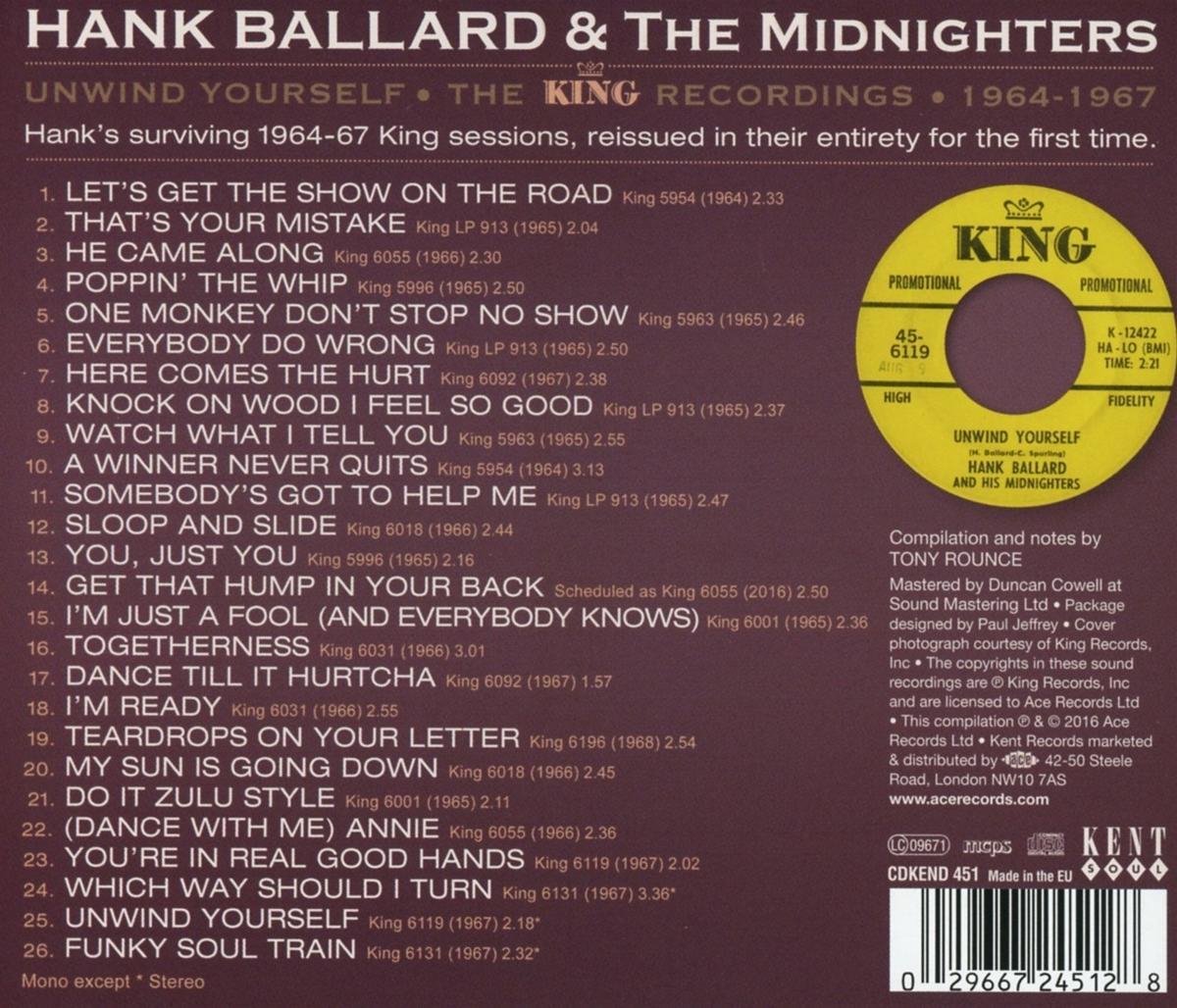 Unwind Yourself: The King Recordings 1964-1967, Hank Ballard & The ...