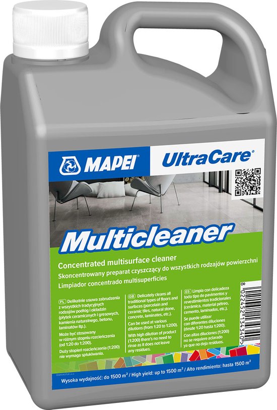 Mapei UltraCare Multicleaner -1.0 Liter | bol