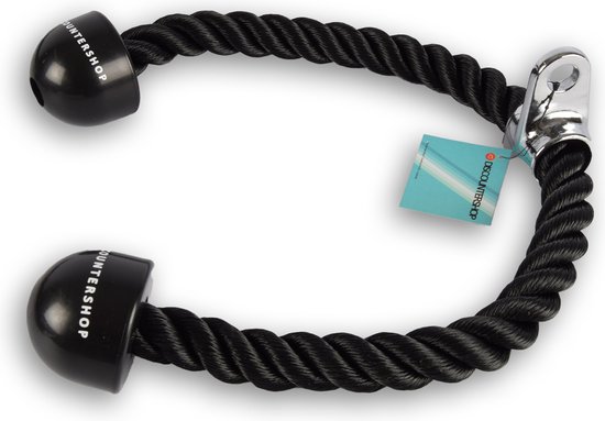 Triceps Touw 70cm voor Krachttraining - Nylon & Rubber - Met ...