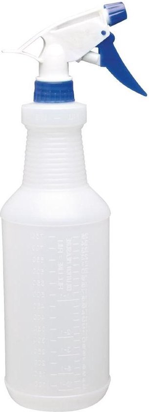 750ml Colour Coded Spuitflessen - Blauw | bol