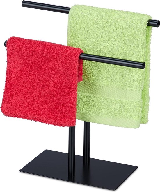 Vaatdoekhouder magnetisch handdoekenrek washandjeshouder zwart badkamer keuken HBD 31... | bol