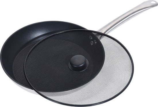 Spatdeksel 29 cm - Pannendeksel - Antispatdeksel - Deksel | bol