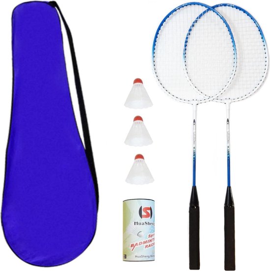 Badminton set 2 rackets met veerbalspel - voor het hele gezin ...